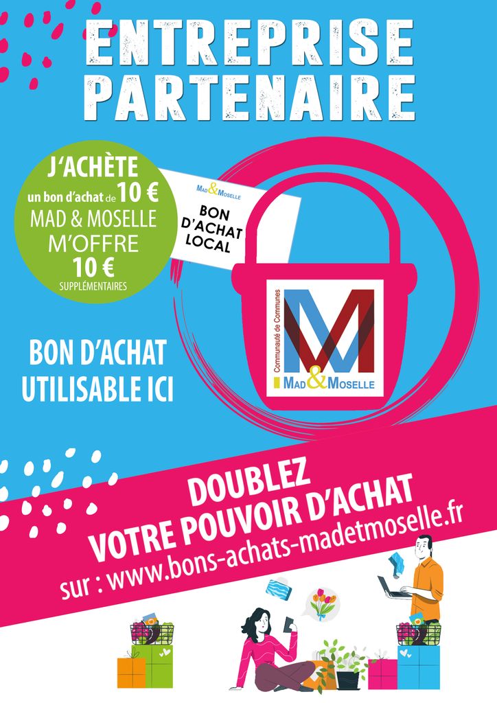 420€ offerts par La Communauté de Commune de Mad Et Moselle